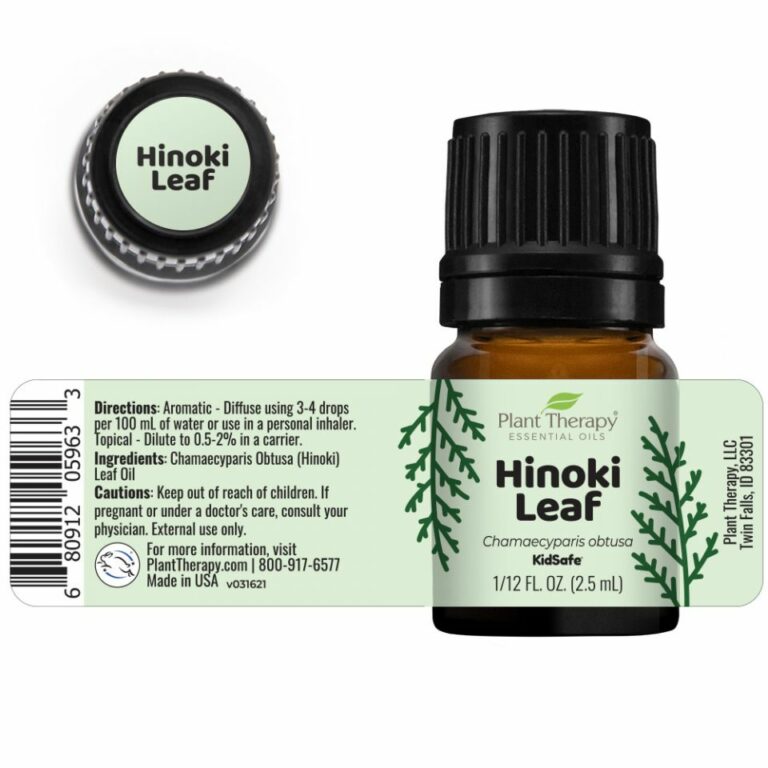 Plant Therapy Hinoki Leaf Essential Oil 2.5ml – OilyPod